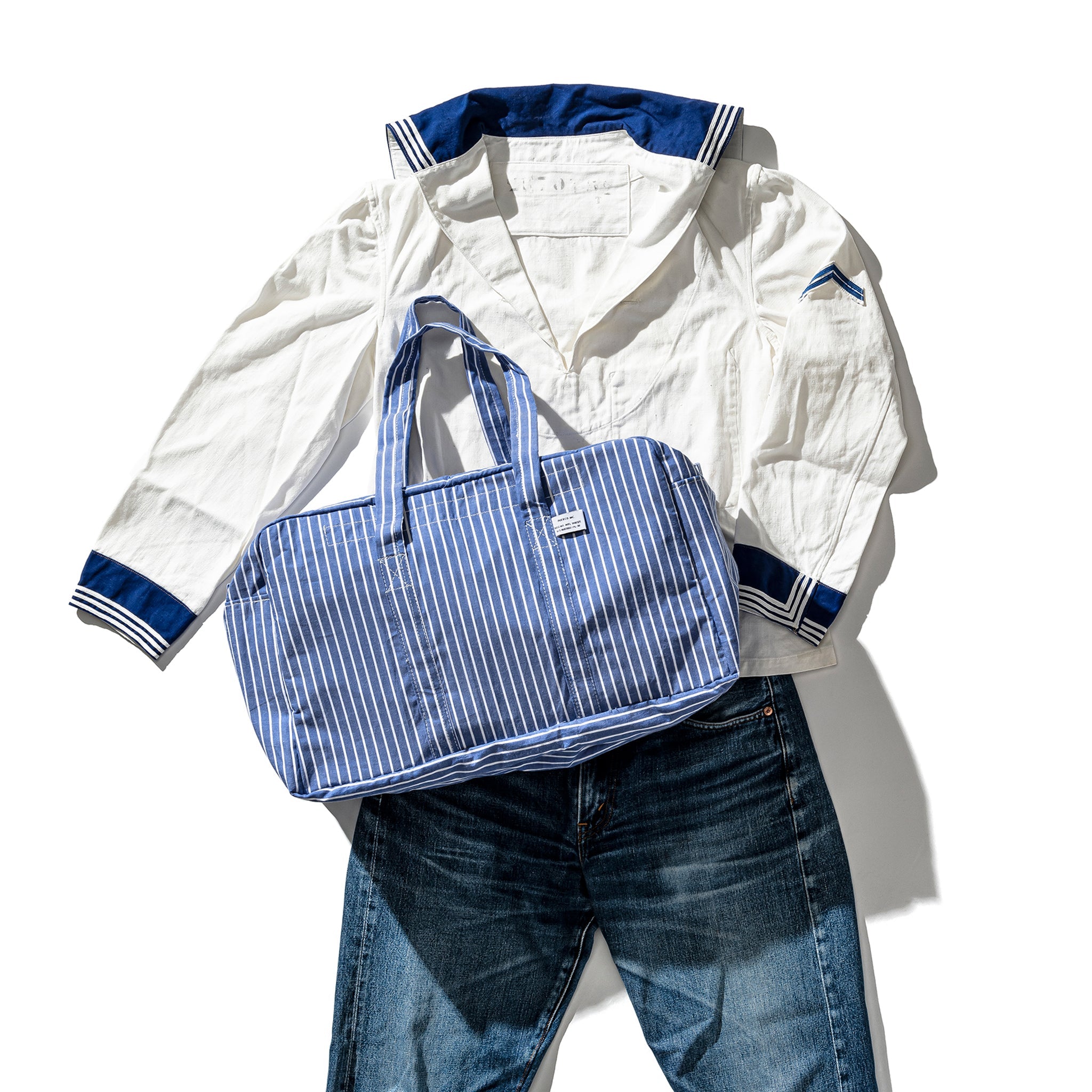 SHIRT FABRIC SCHOOL BAG / Stripe A – PUEBCO TAIWAN