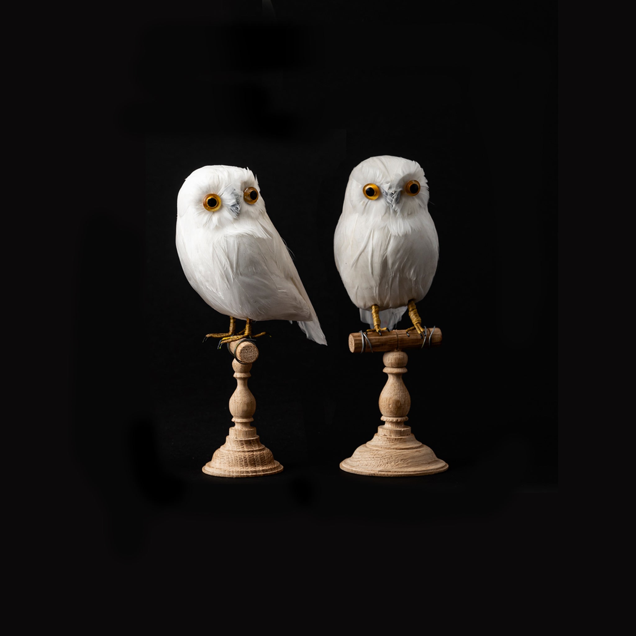 ARTIFICIAL BIRDS Owl White / Small – PUEBCO TAIWAN